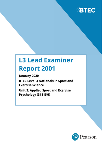 Unit 3 - Applied Sport & Exercise Psychology Unit Bundle | Teaching ...