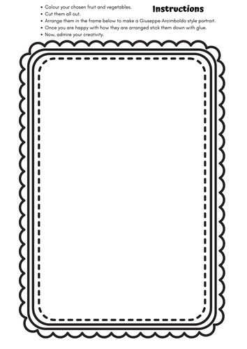 Harvest themed art activity- Giuseppe Arcimboldo fruit and vegetable ...