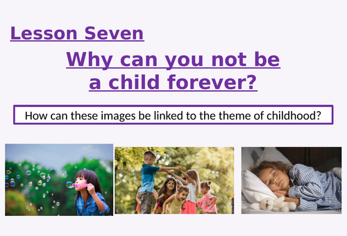 Childhood SOW (Theme of Childhood) | Teaching Resources