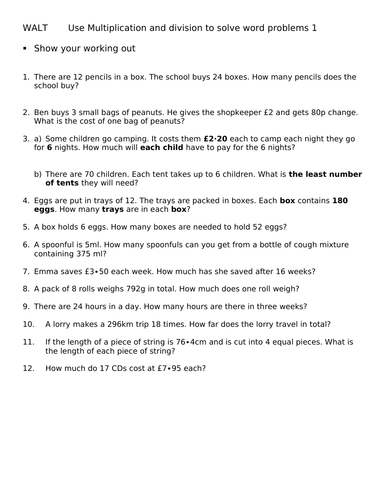 Bumper multiplication pack | Teaching Resources