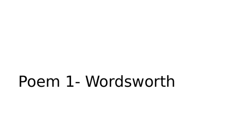 Wordsworth 'Lines Written in Early Spring' (Worlds and Lives poetry ...
