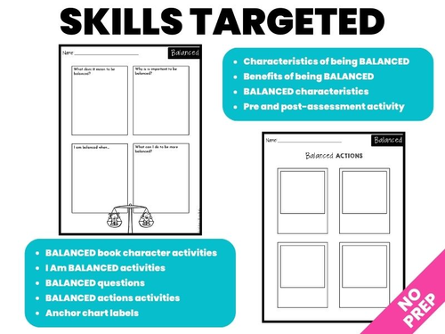 IB Learner Profile Balanced Activities and Graphic Organizers ...