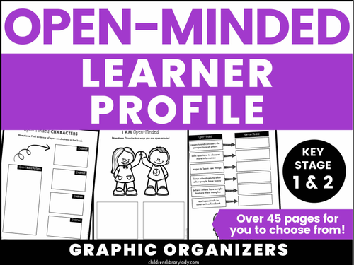 IB Learner Profile Open-Minded Activities and Graphic Organizers ...