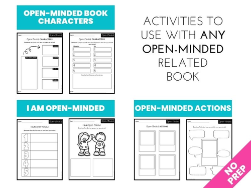 IB Learner Profile Open-Minded Activities and Graphic Organizers ...