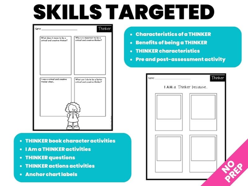 IB Learner Profile Thinker Activities and Graphic Organizers | Teaching ...