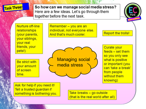 Social Media Mental Health RSHE | Teaching Resources