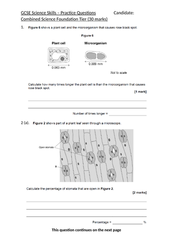 Lessons on GCSE Science Skills including Assessment and Teaching ...