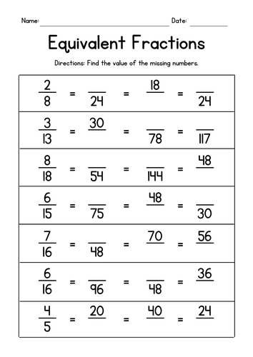 Fractions Worksheets BUNDLE - Simplifying & Converting & Equivalent ... Fractions Worksheets BUNDLE - Simplifying & Converting & Equivalent ...