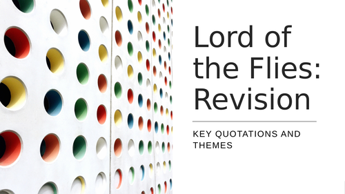 Lord of the Flies | Teaching Resources