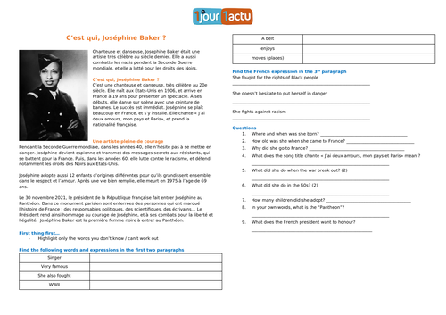 Black History Month - French | Teaching Resources