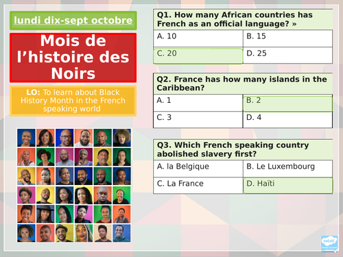 Black History Month - French | Teaching Resources