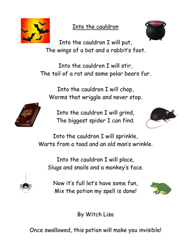 Lesson Plan and Halloween Poem | Teaching Resources