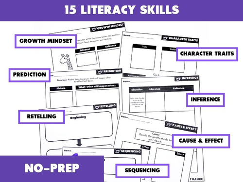 Giraffes Can't Dance Activities - Reading Comprehension & Literacy ...