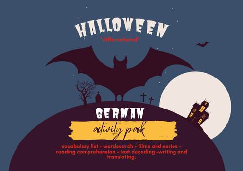 Halloween- KS3 German activity pack | Teaching Resources