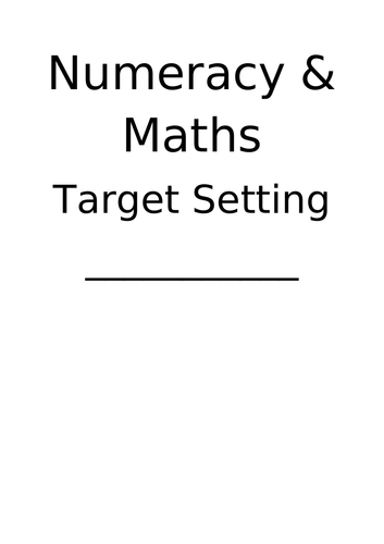 Maths Target Setting Success Criteria | Teaching Resources