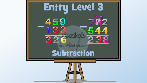 Functional Skills Maths - Entry Level 3 - Subtraction PowerPoint Lesson ...
