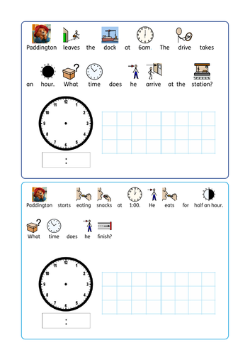Paddington Bear differentiated word problems CIP Ideal year 1, 2, 3 or ...