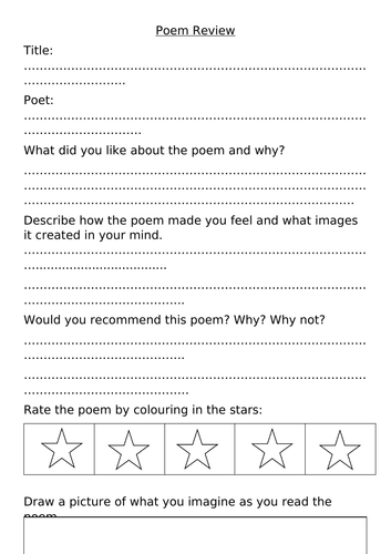 The Tyger - English and Guided Reading Planning and Resources ...