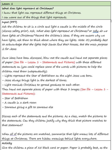 RE - KS1 - Advent (2 lessons) | Teaching Resources