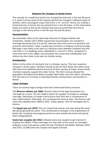 GCSE Sociology AQA Families unit | Teaching Resources