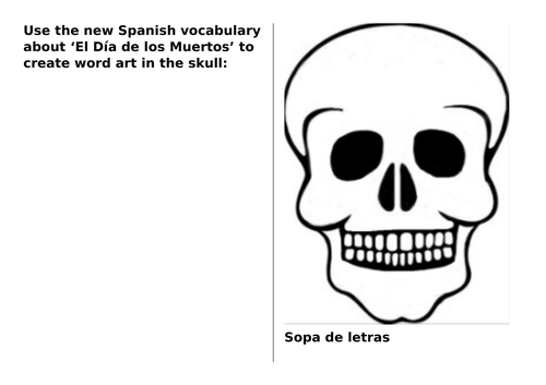 El Día de los Muertos (Day of the Dead) Lesson plus worksheets ...