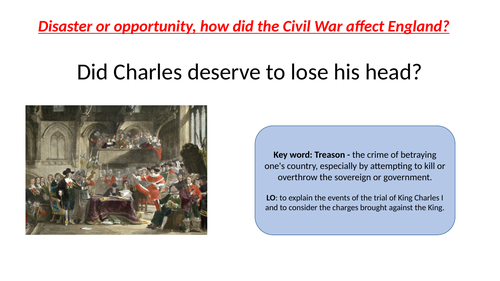Full scheme of work for Charles I and Civil War | Teaching Resources