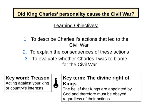 Full scheme of work for Charles I and Civil War | Teaching Resources