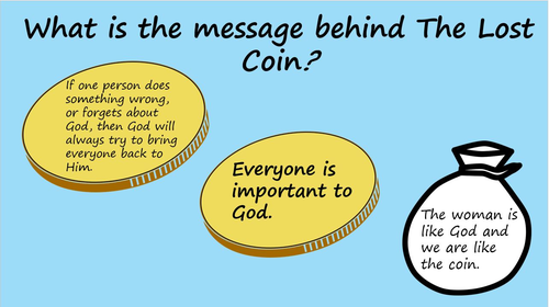 RE - KS1 - The Lost Coin (parable) | Teaching Resources