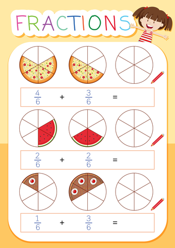 Fractions KS2 Worksheet | Teaching Resources
