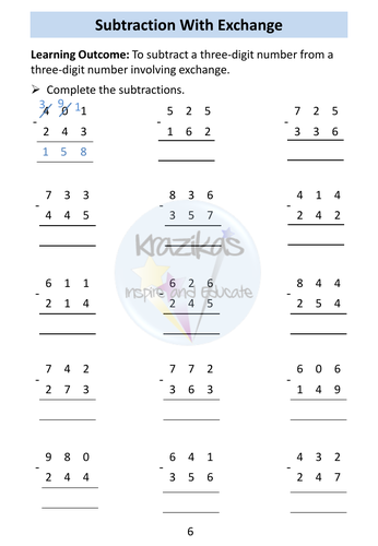 Subtraction PowerPoint Lesson and Workbook - Maths Functional Skills ...