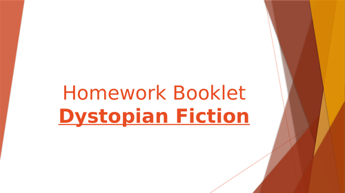 Dystopian Fiction FULL KS3 UNIT | Teaching Resources