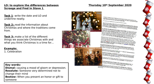 A Christmas Carol staves 1 and 2 full lessons | Teaching Resources