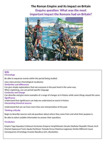 Roman Empire and its impact on Britain planning and resources ...