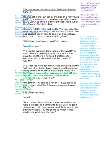 A Christmas Carol staves 1 and 2 full lessons | Teaching Resources