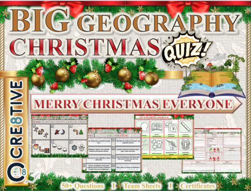 Geography Christmas Quiz | Teaching Resources