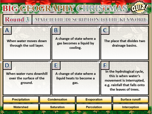 Geography Christmas Quiz | Teaching Resources