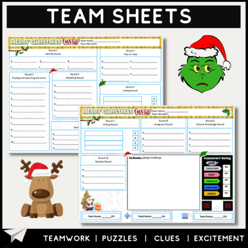 Drama Christmas Quiz | Teaching Resources