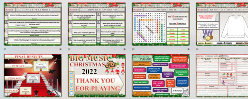 Music Christmas Quiz | Teaching Resources