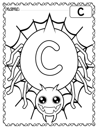 Alphabet Worksheets C | spider Puzzle Games For Kids | alphabet Letter ...