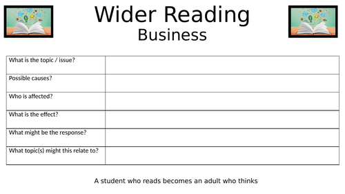 Business - Cultural Capital | Teaching Resources