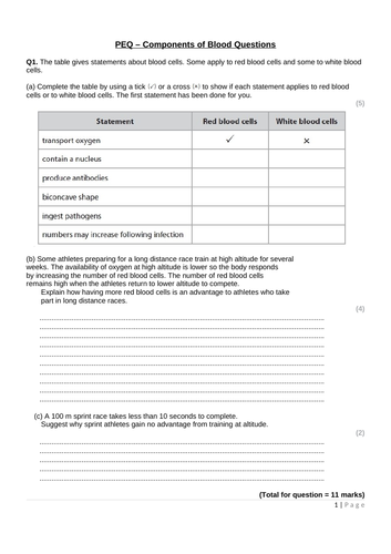 L1 - 2.59 to 2.61 - Components of Blood (IGCSE Biology 9-1 Edexcel ...