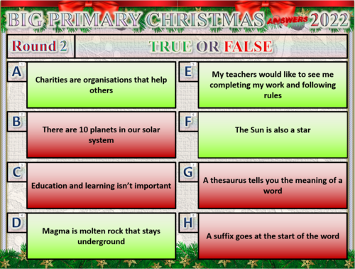 Primary Christmas Quiz | Teaching Resources