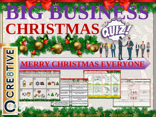 Business Christmas Quiz | Teaching Resources