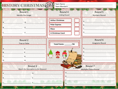 History Christmas Quiz | Teaching Resources