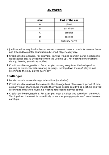 Detecting sound KS3 Activate Science | Teaching Resources