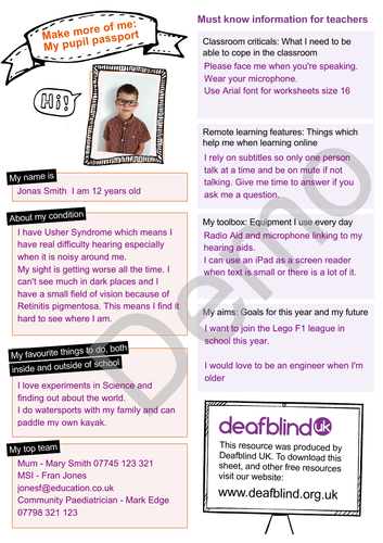 Editable Pupil Passport | Teaching Resources