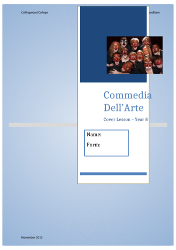 Drama cover lesson ideas for KS3 | Teaching Resources