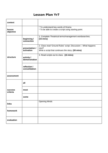 Drama cover lesson ideas for KS3 | Teaching Resources