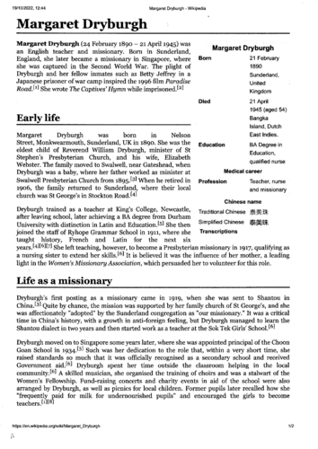 Margaret Dryburgh (1890-1945) | Teaching Resources