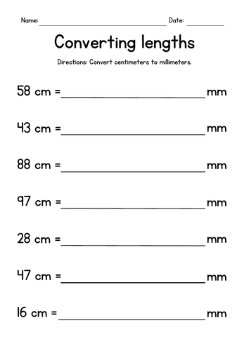 Converting Lengths, Volumes and Weights - Measurement Worksheets BUNDLE ...